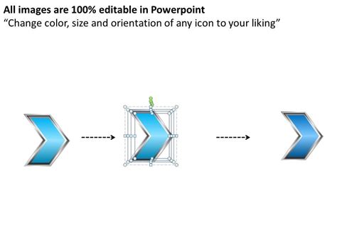 Arrow Process 6 Stages Style 13 Powerpoint Slide Template