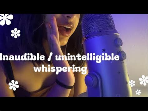 -Asmr- inaudible/unintelligible whispering - YouTube