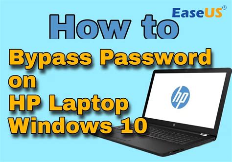 How To Unlock Password On Hp Laptop Windows 10