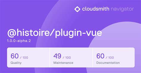 Histoireplugin Vue 100 Alpha2 Npm Package Quality Cloudsmith Navigator
