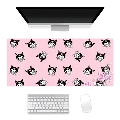 Sanrio Hello Kitty Miniso Cute Mousepad Office Large Small Mouse Pc Computer Game Keyboard