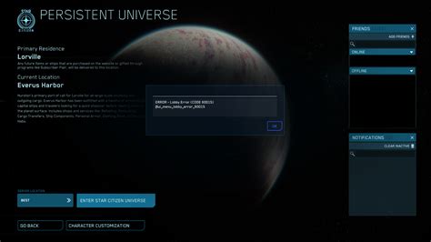 New Error Cant Join Server From Menu 60015 Star Citizen Spectrum
