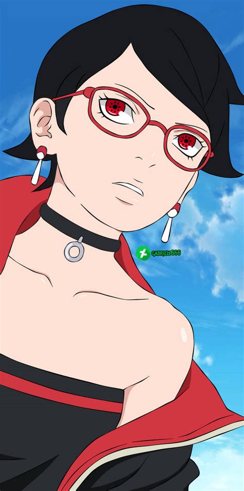 Sarada Uchiha Boruto Two Blue Vortex Comm Open By Gabrielf666 On