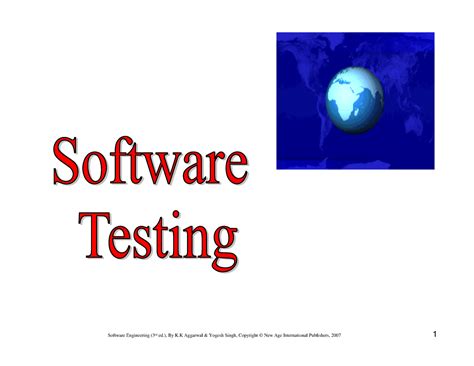 Software Testing Many People Understand Many Definitions Of Testing What Is Testing