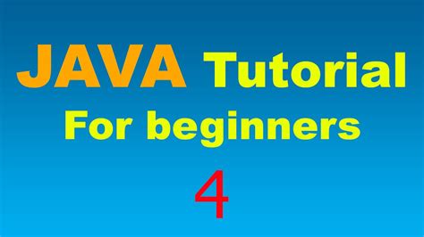 Java Tutorial For Beginners 4 More On Operators Youtube