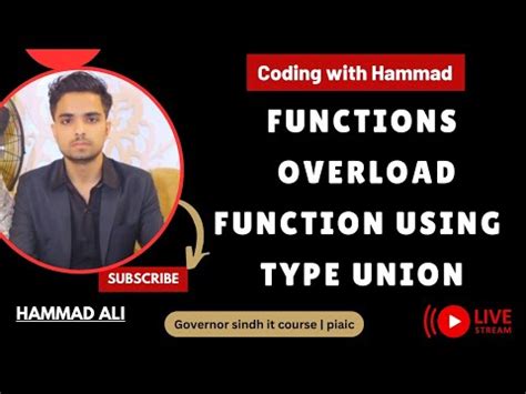 Function Overload and Function using type Union in Typescript - YouTube