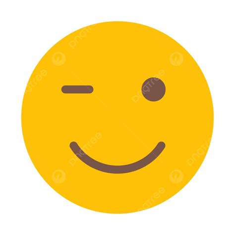 Guiño Expresión Cara Emoticon Feliz Png Sonrisa Emoción Feliz Png Y