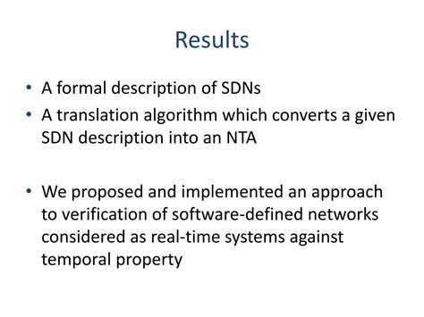 Ppt Uppaal Based Software Defined Network Verification Powerpoint Presentation Id6280603