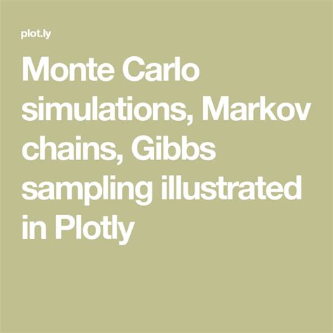 Monte Carlo Simulations Markov Chains Gibbs Sampling Illustrated In