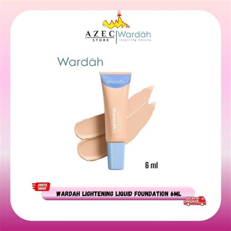 Jual Wardah Lightening Liquid Foundation 6ml Shopee Indonesia