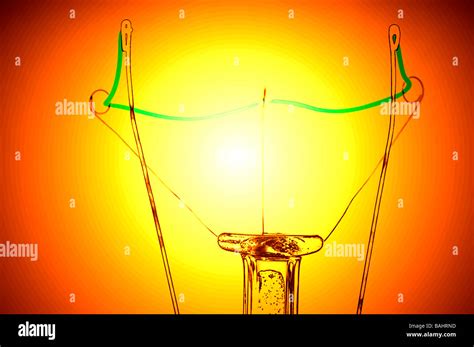 Light Bulb Filament Stock Photo Alamy