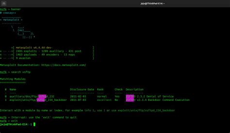 Cybersecurity Ethicalhacking Ssh Metasploit Penetrationtesting Jejo J