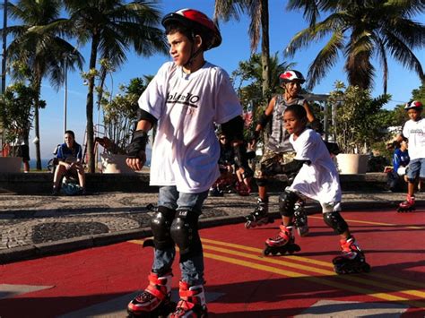 G1 Cariocas E Turistas Participam Do Roller Rio Na Orla Da Zona Sul