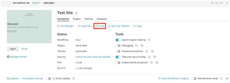 How To Clone A Wordpress Website In Plesk Hostpapa Support