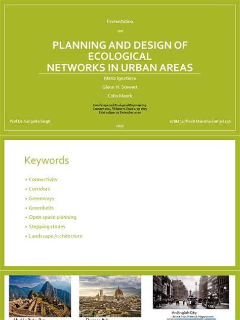planning and design of urban ecology manisha kumari sah pdf green