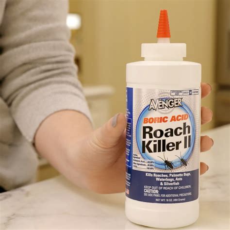 Avenger 16 Oz Boric Acid Roach Killer Ii Powder 64 Boric Acid Roach