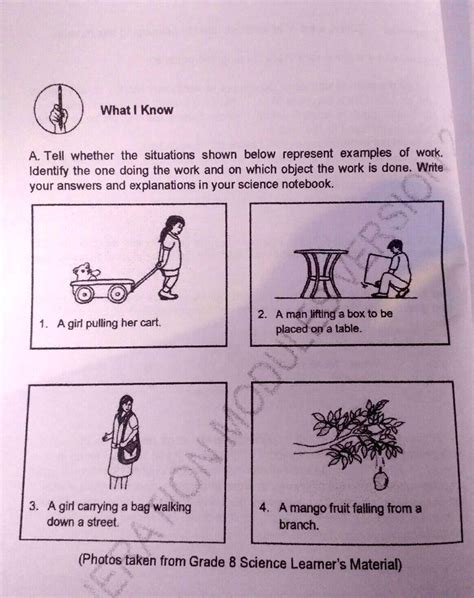 Work Science Examples