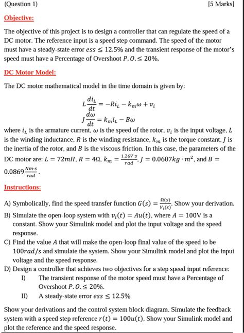 Question 1 5 Marks Objective The Objective Of