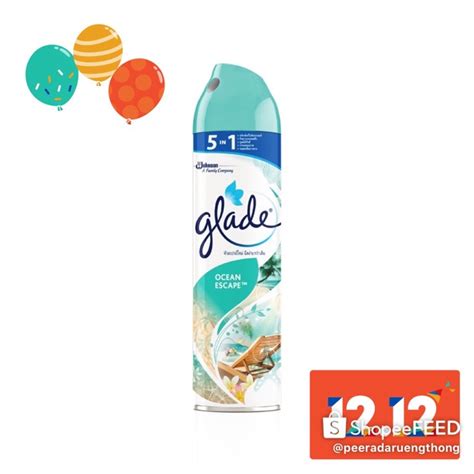 Glade เกลด สเปรย์ปรับอากาศ กลิ่นโอเชี่ยน แอสเคป ขนาด 320 Sale 80 Shopee Thailand