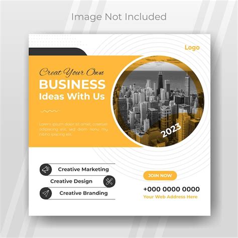 Premium Vector Corporate Social Media Post Template Eps Vector Modern Layout