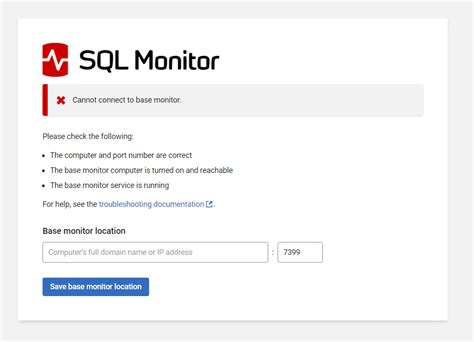 Moving The Base Monitor To A Different Machine Sql Monitor 13 Product Documentation
