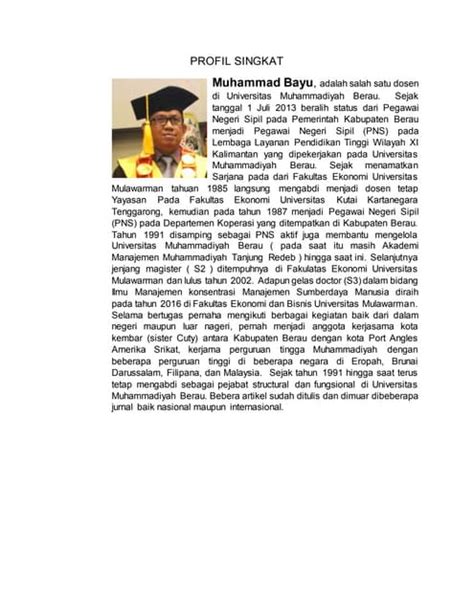 Contoh Biodata Penulis Dan Motto Dalam Skripsi Docx