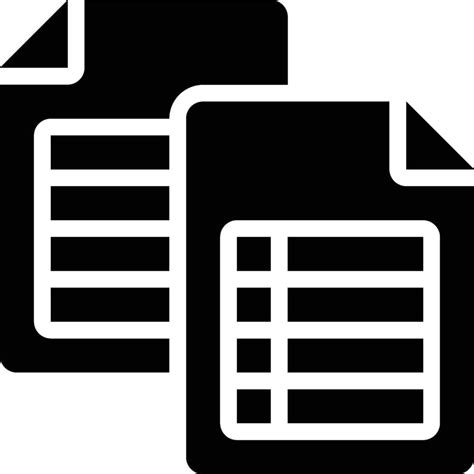 Structured Data Data Table Glyph Solid Icon 59379284 Vector Art At