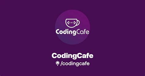 codingcafe twitter instagram facebook linktree