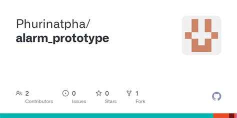 github phurinatpha alarm prototype