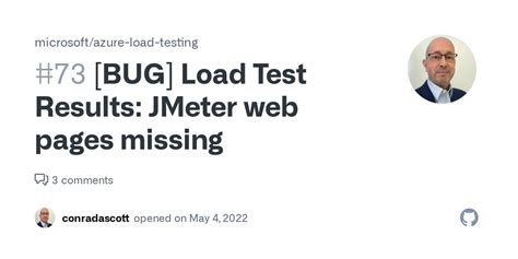 Bug Load Test Results Jmeter Web Pages Missing Issue Microsoft Azure Load Testing