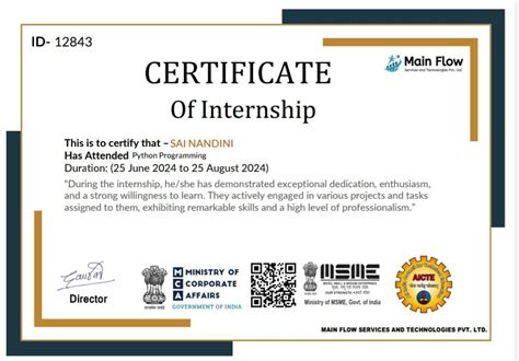 Sai Nandini On Linkedin Internship Pythonprogramming Professionalgrowth Learningjourney