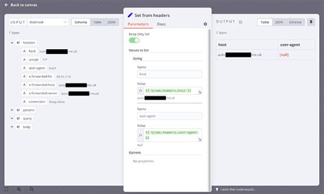 Access To Webhook Request Header Fields From Within A Set Node