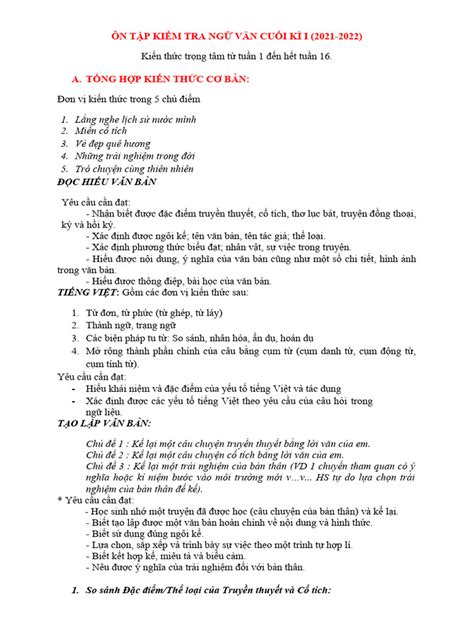 Các Dạng đề Thi Hk1 Các Trường Pdf