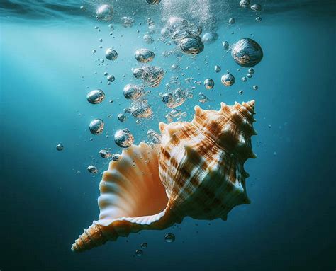Download Ai Generated Shell Water Royalty Free Stock Illustration