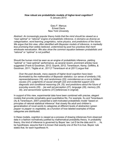 How Robust Are Probabilistic Models Of Higher