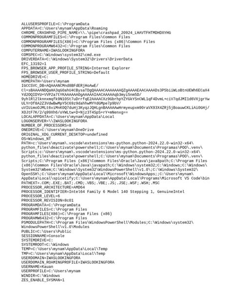 Env Vars Pdf Microsoft Microsoft Software