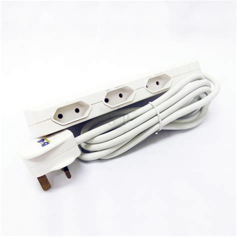 Eurosafe 8103 3 Gang 2 Meters Power Extension Trailing Socket [sirim]