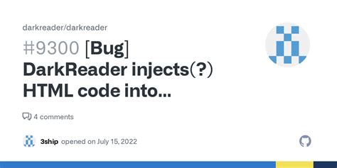 Bug Darkreader Injects Html Code Into Protonmail Text Field Which
