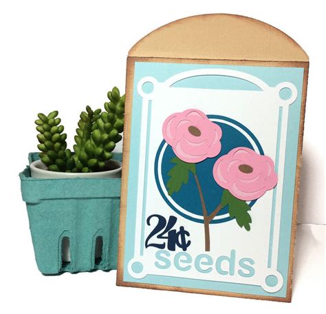 SVG Cutting Files Flower Seed Packets Flower SVG Garden SVG Etsy