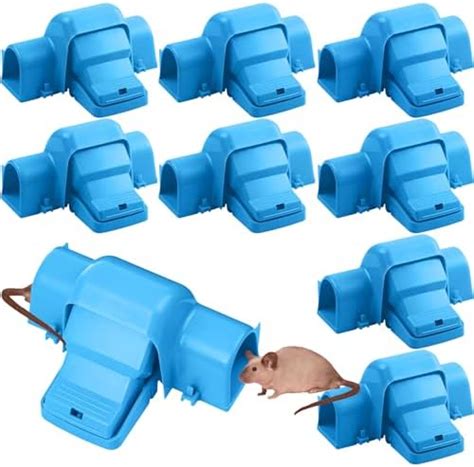 Amazon.com : Kittmip 8 Pcs Dual Entry Large Rat Traps Tunneled Safe Pest Rat Control Rat Trap ...