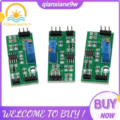 3pcs Lm393 3 5 24v Voltage Comparator Module With Led Indicator High Level Output Analog