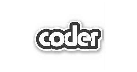 Coder Sticker Zazzle