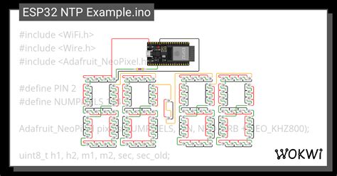DigitClock Project With ESP32 By SP Wokwi ESP32 STM32 Arduino Simulator