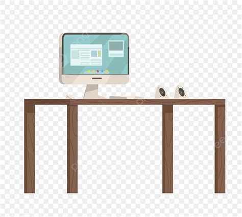 책상 컴퓨터 디스플레이 책상 책상 컴퓨터 디스플레이 Png 일러스트 및 벡터 에 대한 무료 다운로드 Pngtree