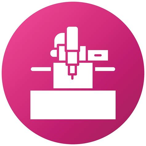 Cnc Machine Icon Style 9469533 Vector Art At Vecteezy