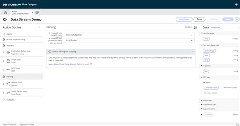 implementing pagination in servicenow data source snowit