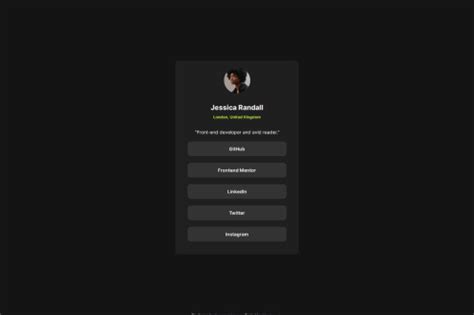 Frontend Mentor Social Links Profile With Html And Css Coding