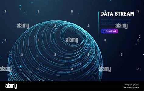 Abstract Purple Data Stream Abstract Digital Background Cloud Technology Big Data Technology