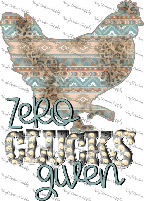 Zero Clucks Given Vinyl Creation Supply