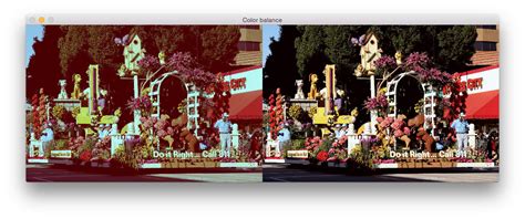 Colorbalance In An Image Using C And Opencv Stack Overflow